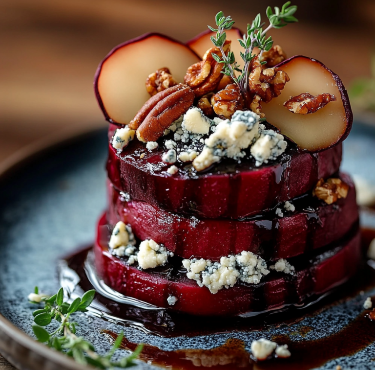 Roasted Beet & Blue Cheese Towers Recipe